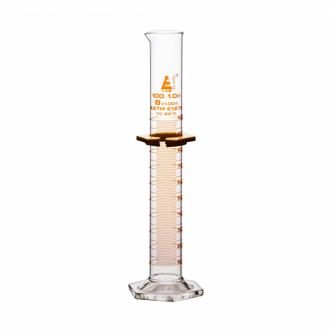 Measuring Cylinder ASTM Amber Grad (Glass)