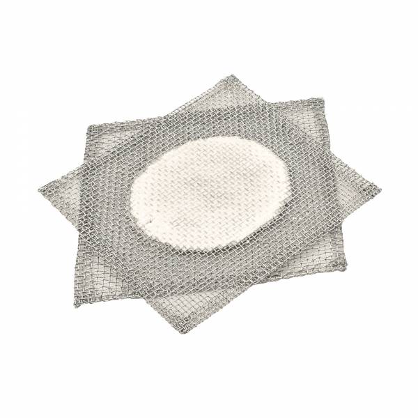 Wire Gauze with Ceramic Center, Stainless Steel