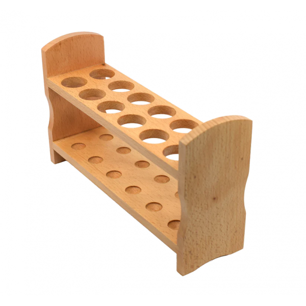 Wooden Test Tube Rack, Holds 12 Tubes