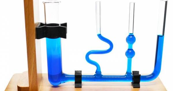 Liquid Level Apparatus, Sturdy Wooden Base